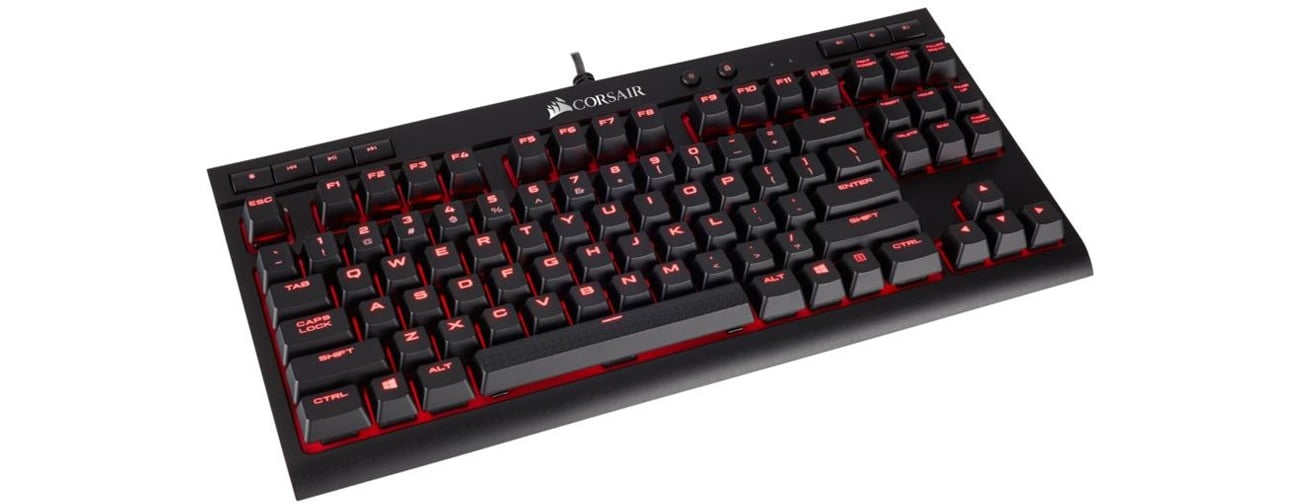 Corsair K63 Compact (Red LED, Cherry MX Red) - Klawiatury przewodowe - Sklep komputerowy - x-kom.pl